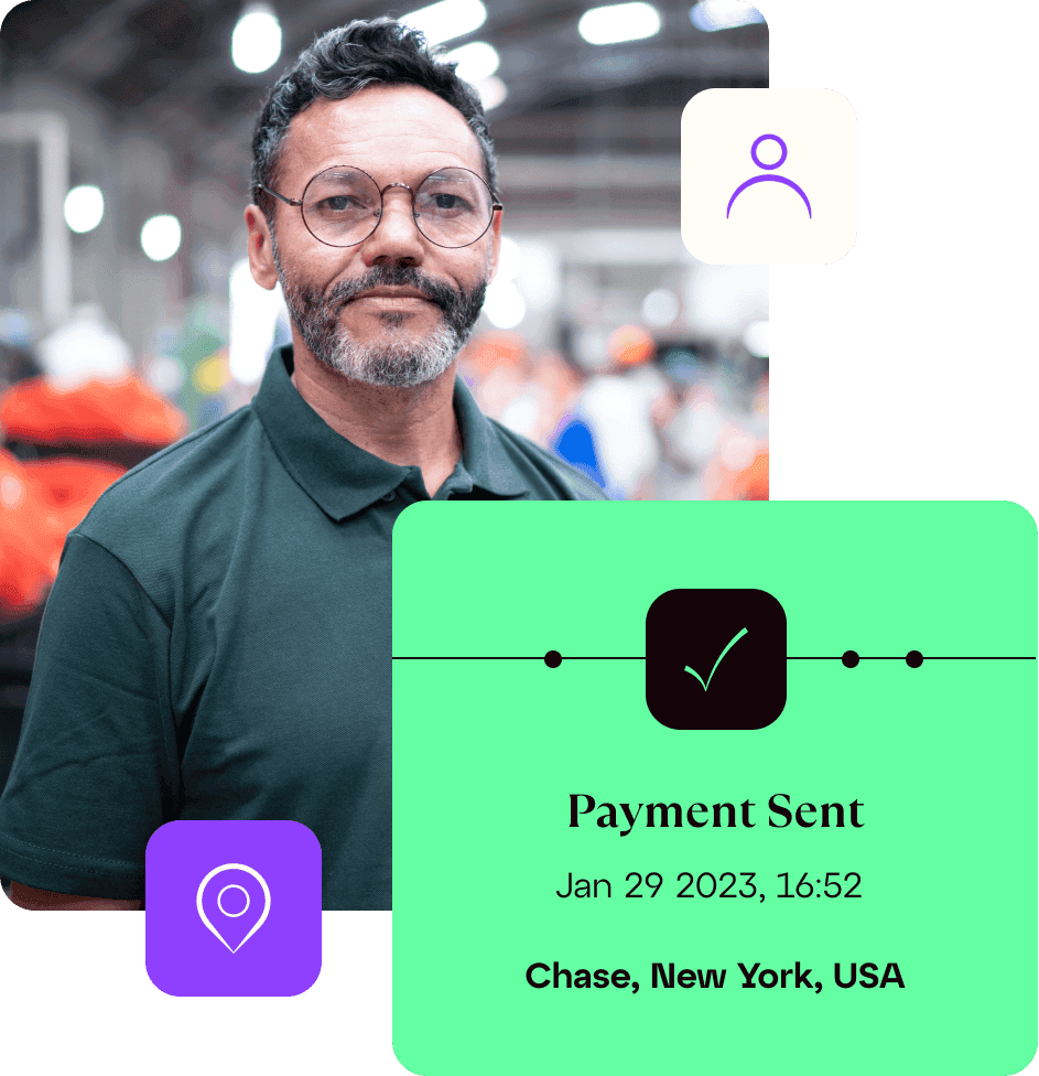 International payment tracking